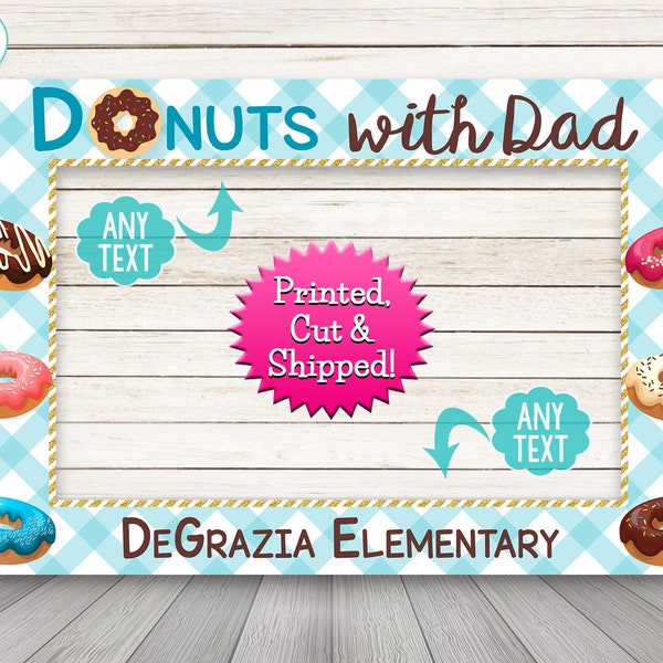 Donuts With Dad Backdrop - Etsy