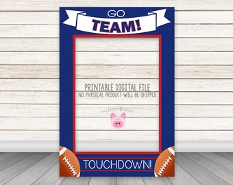 Printable Football Photo Booth Props Football Party - Etsy