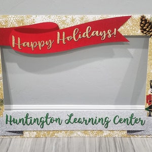 Christmas Photo Booth Frame - Holiday Party Photo Booth Prop - Company ...