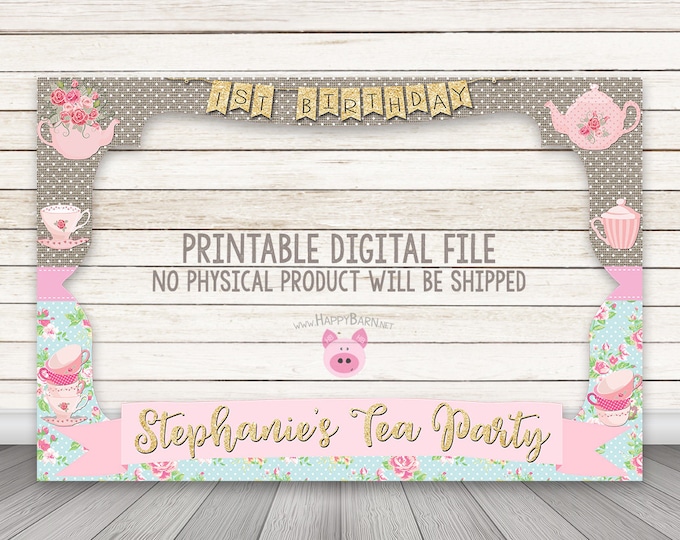 Tea Party Photo Booth Props Printable Tea Party Photo Booth Props ...