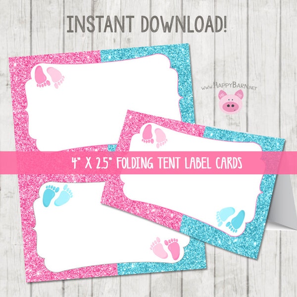 Gender Reveal Food Labels Svg - Etsy