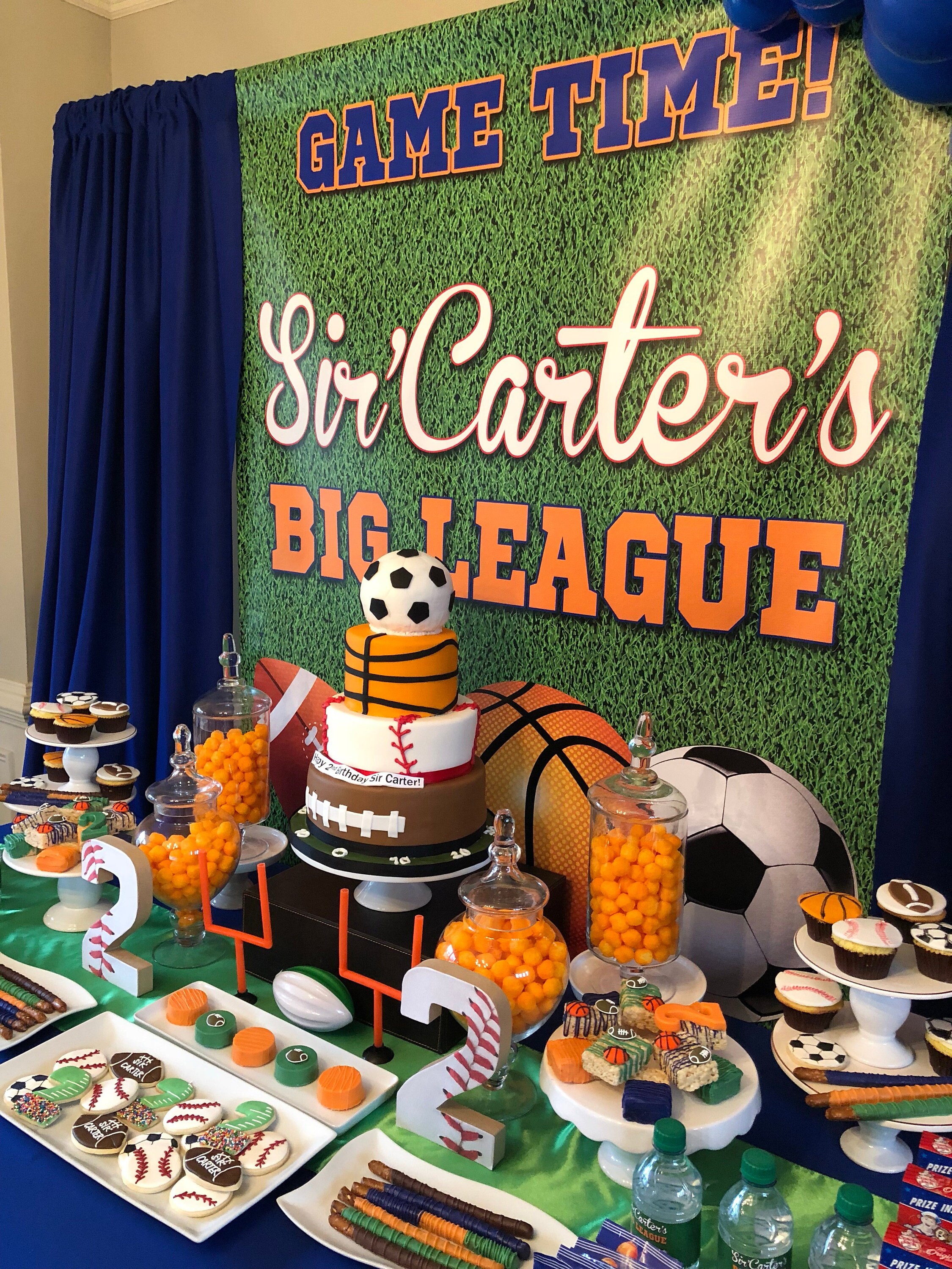 PRINTABLE Sports Backdrop Football Basketball Soccer Baseball | Etsy