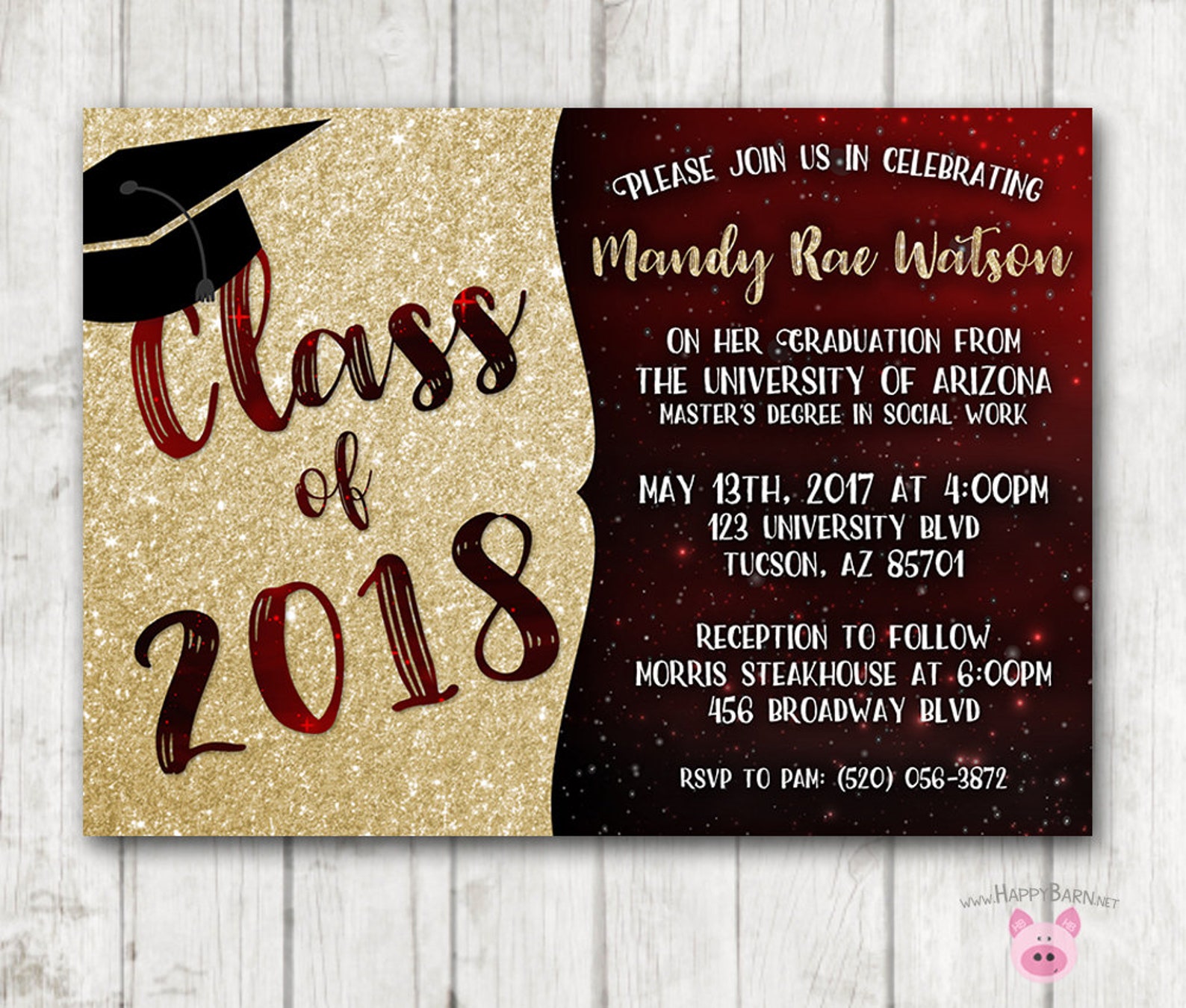 Printable Graduation Invitations Galaxy Graduation Invites | Etsy