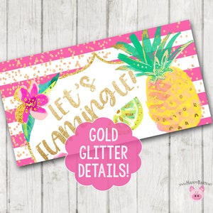 Flamingo Invitations, Pineapple Invitations, Flamingo Pineapple ...