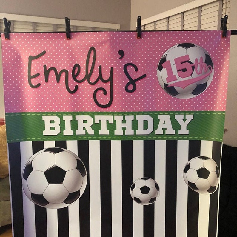 Soccer Backdrop Soccer Photo Booth Backdrop Soccer Birthday | Etsy