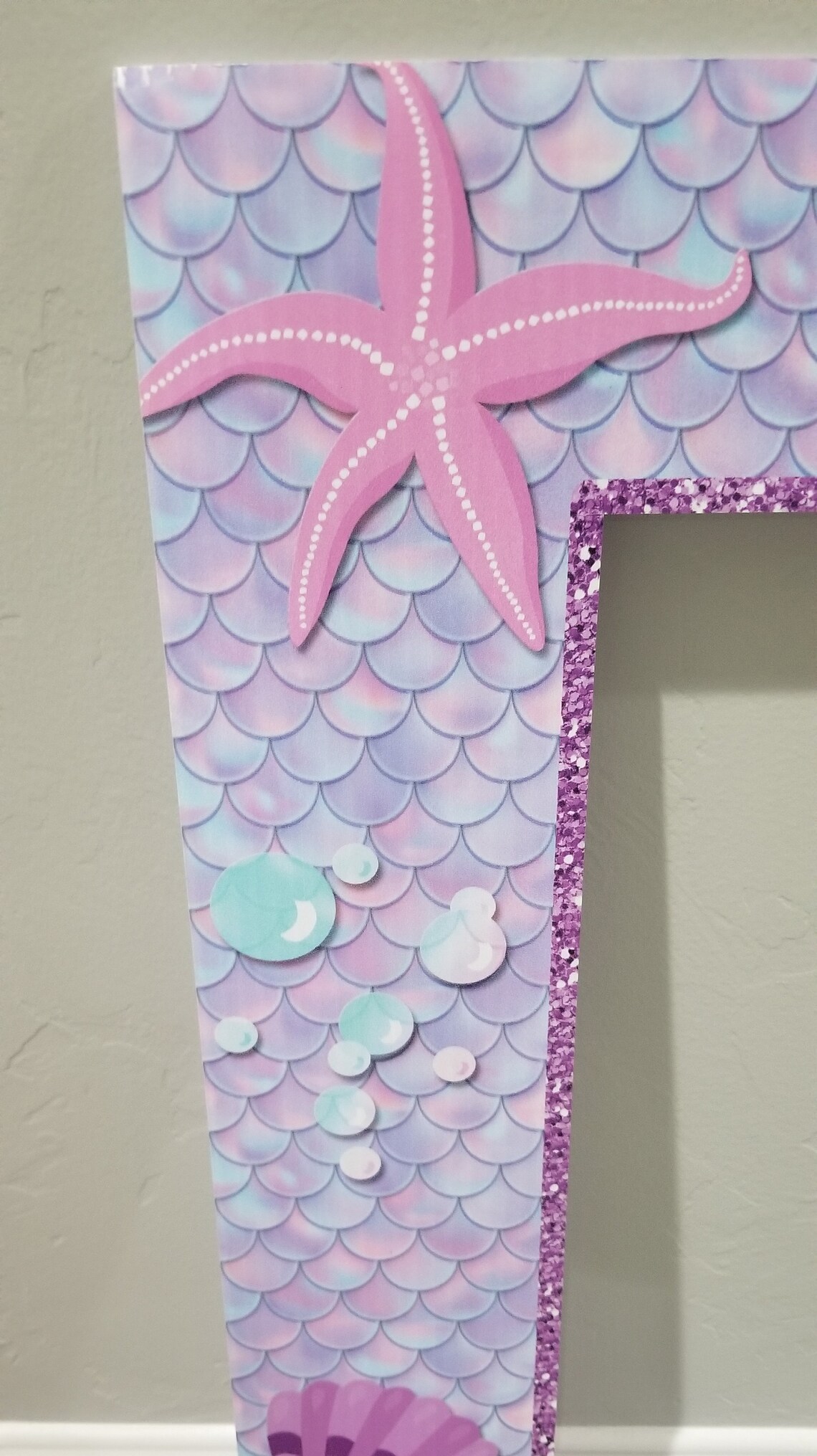 Mermaid Photo Booth Frame Prop Mermaid Birthday Selfie Photo | Etsy