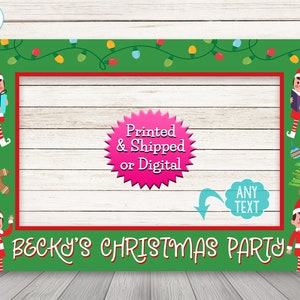 Elf Photo Booth Frame, Children's Christmas Photo Booth Frame - Elves ...