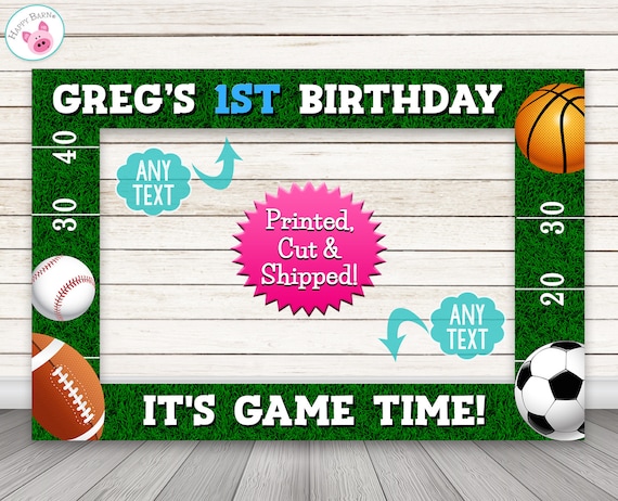 Sports Photo booth Frame Football PhotoBooth Frame Baseball | Etsy
