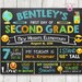 Printable Boy Emoji First Day of School Sign First Day of Preschool ...
