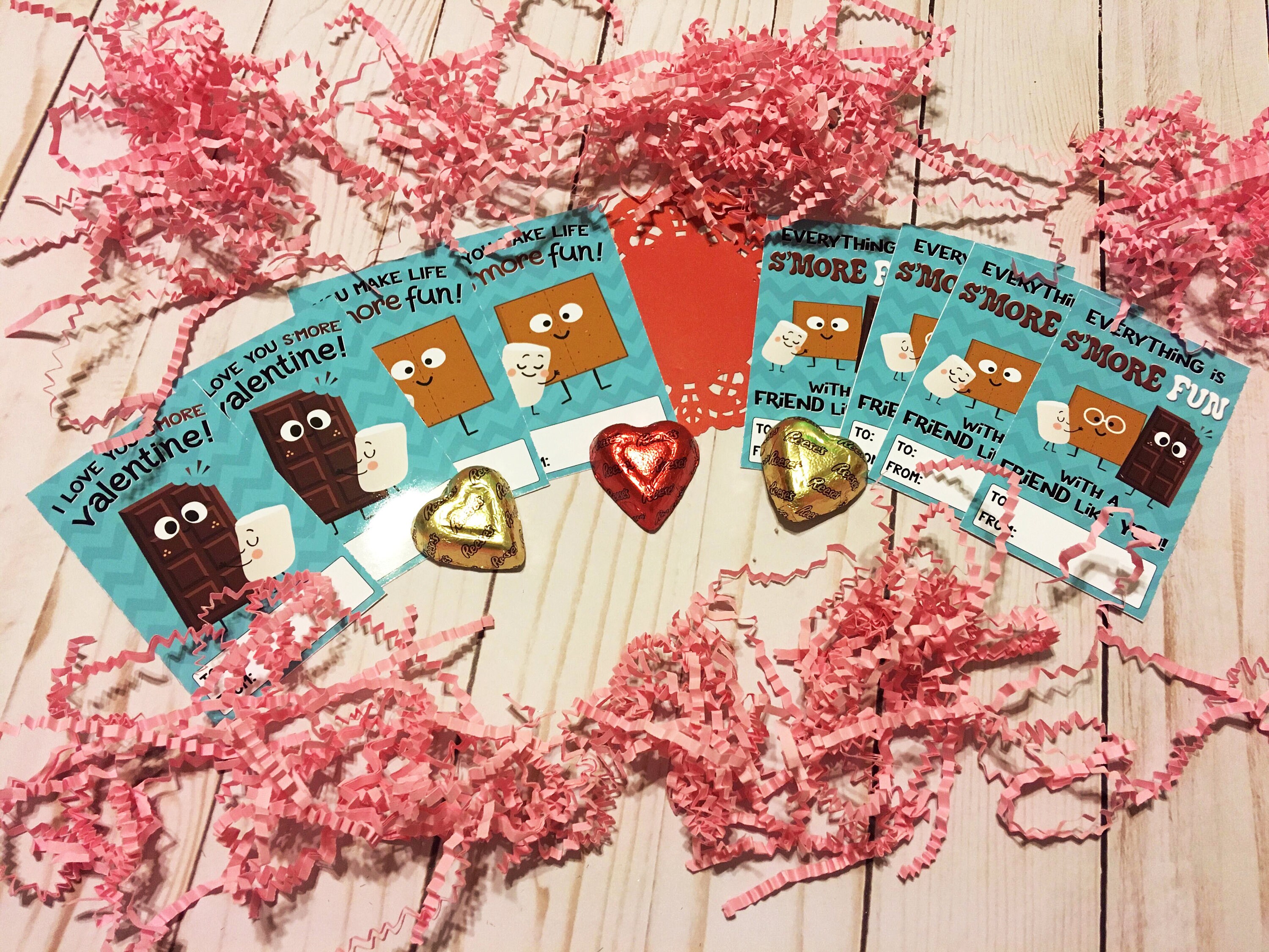 Printable S'mores Valentine's Day Cards, Smores Valentines Cards ...