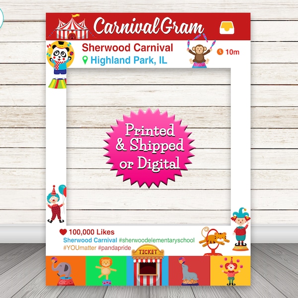 Carnival Party Photo Frame - Etsy