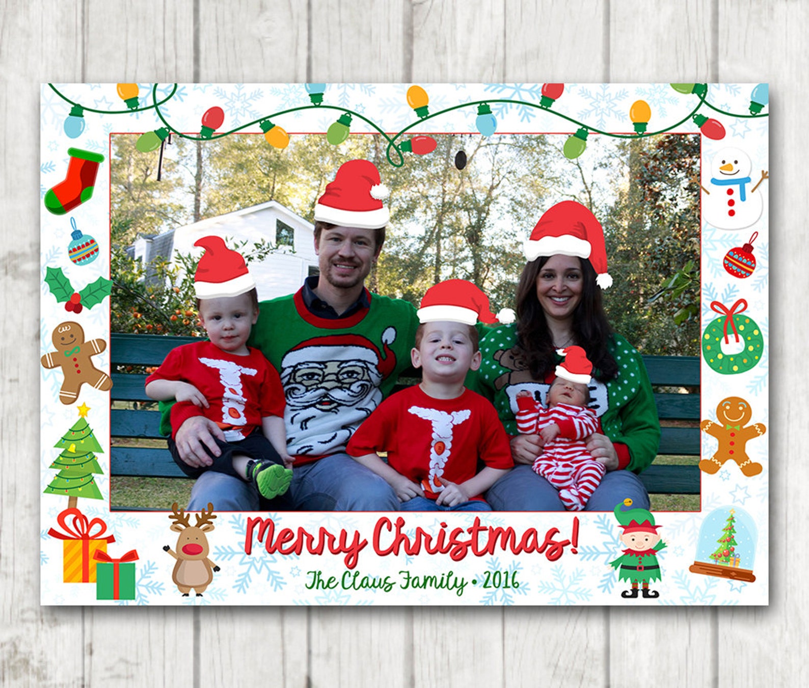 Photo Christmas Card Tacky Christmas Card Custom Christmas - Etsy