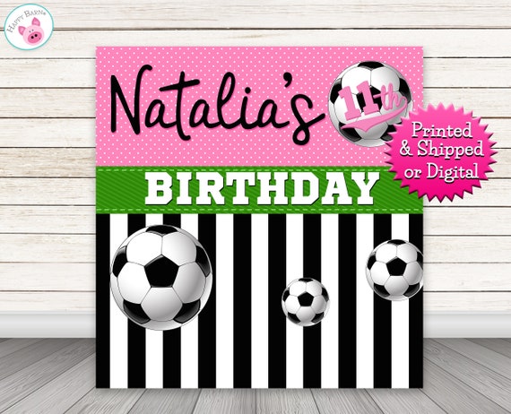 Soccer Backdrop Soccer Photo Booth Backdrop Soccer Birthday | Etsy
