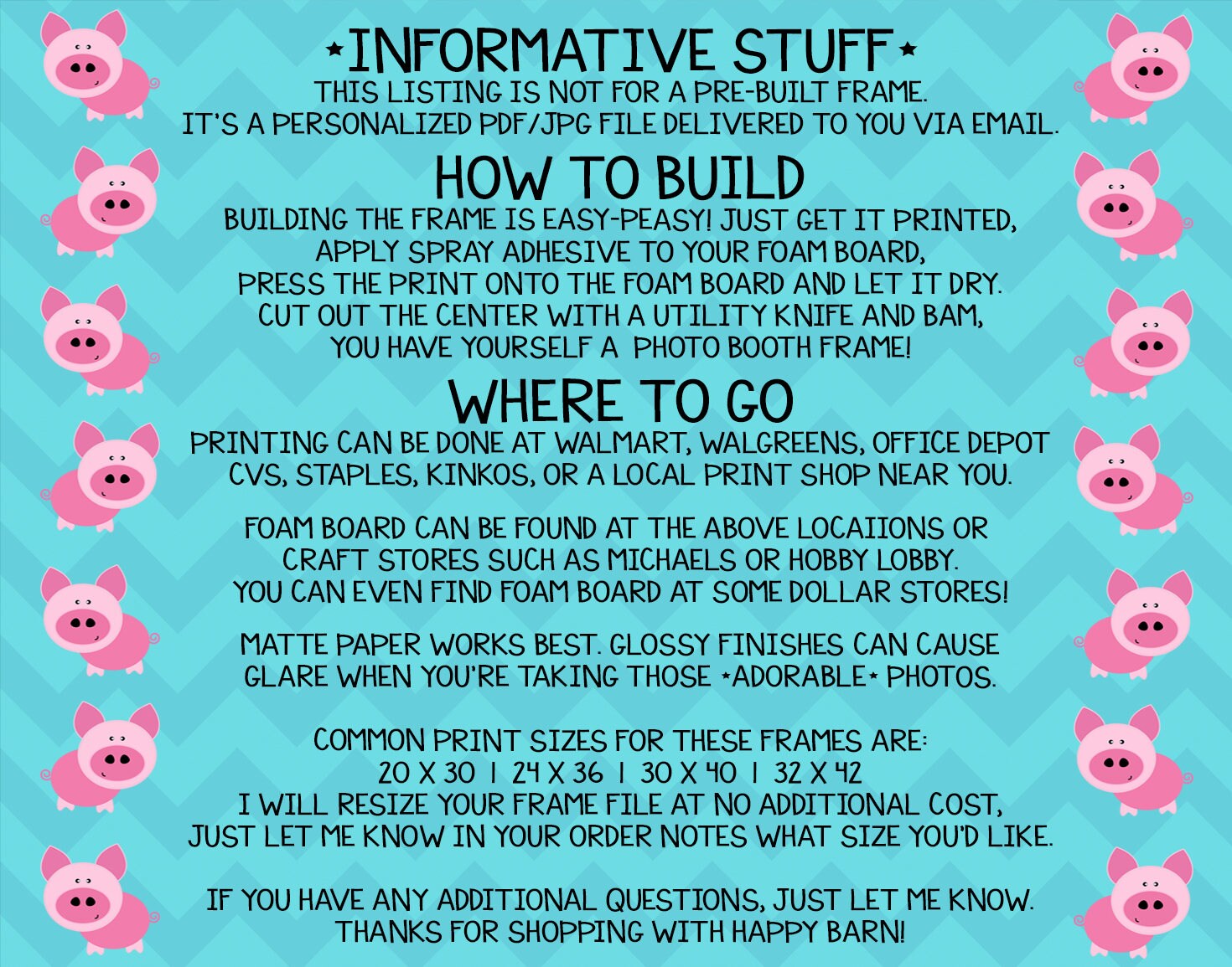 PRINTABLE BBQ Photo Booth Frame Wedding Photo Booth - Etsy