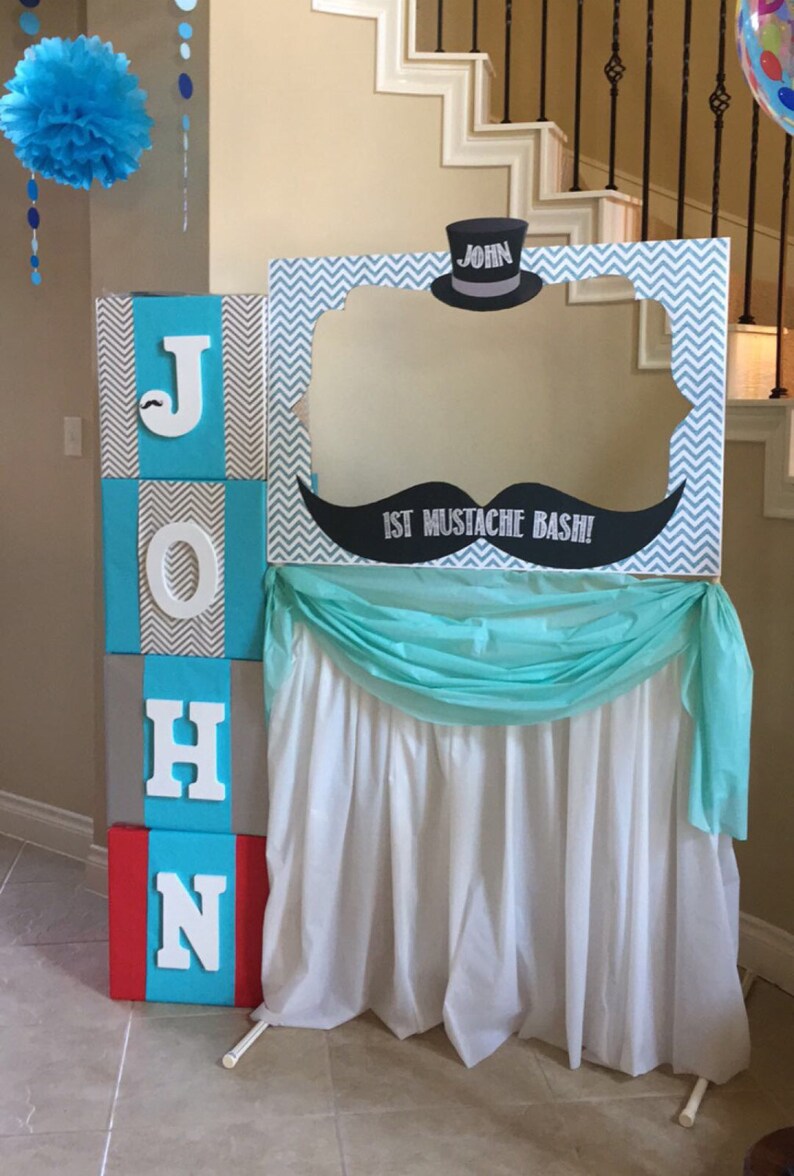 PRINTABLE Little Man Photo Booth Frame, Baby Shower Photo Booth Prop ...