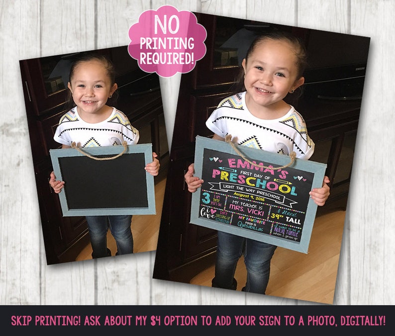 Printable Emoji First Day of School Sign First Day of - Etsy