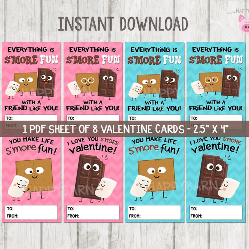 Smores Valentine - Etsy
