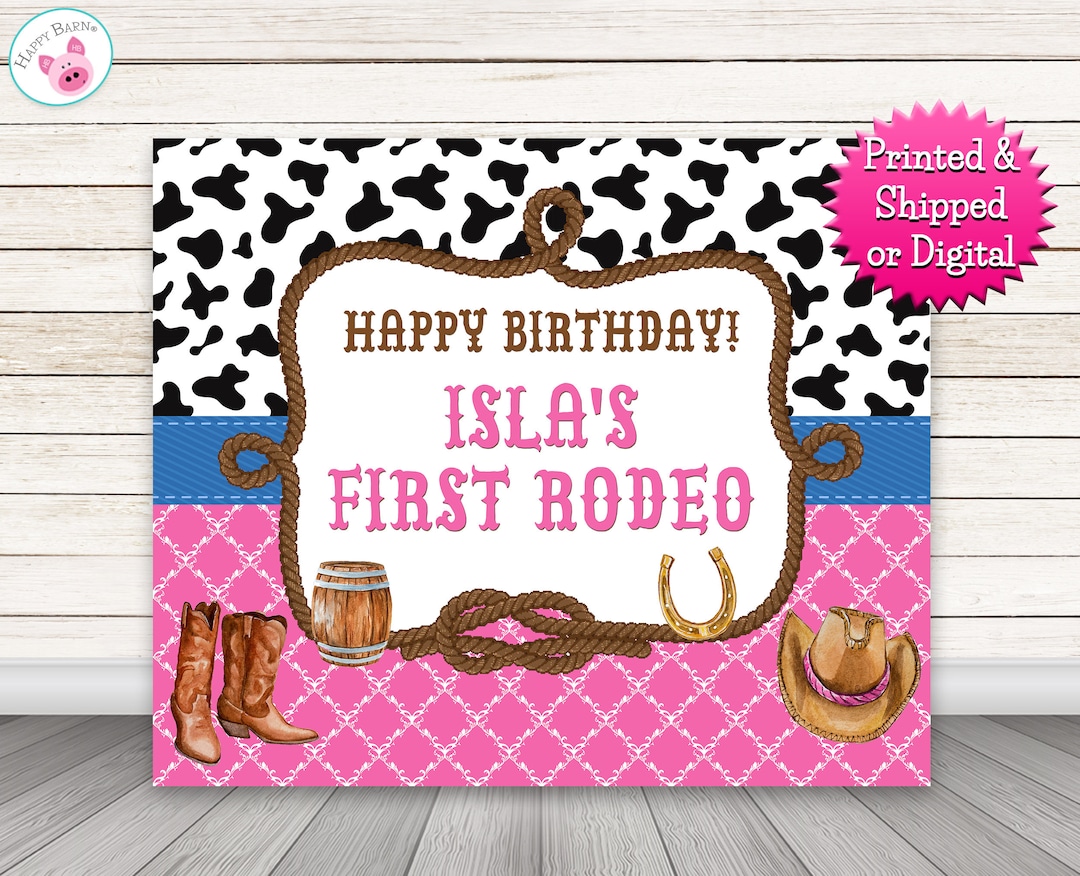 Cowgirl Backdrop, Western Photo Booth Backdrop, Rodeo Photo Backdrop ...