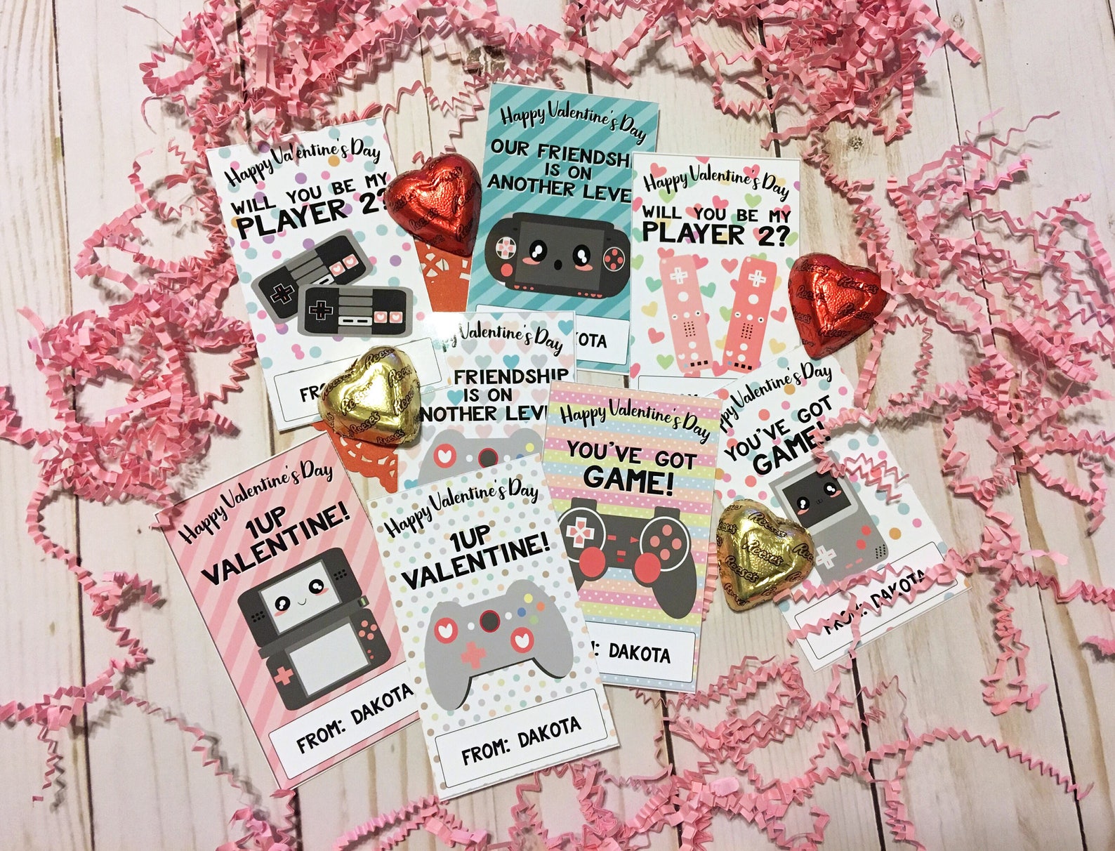 Printable Video Game Valentine's Cards Video Game | Etsy