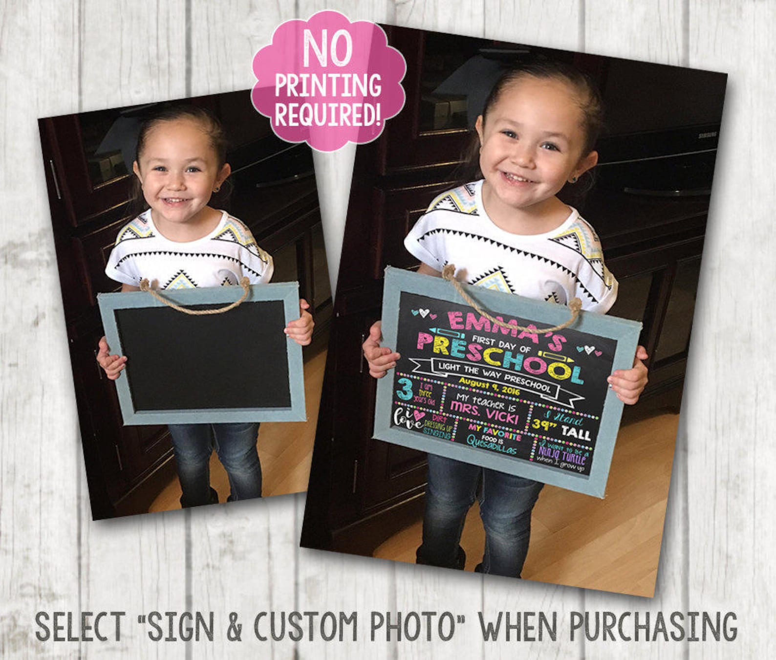 Printable First Day of Summer Camp Chalkboard Sign, Printable Summer ...