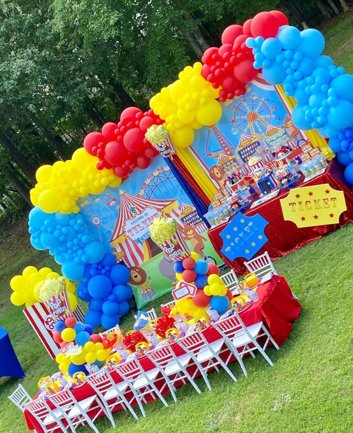 Circus Backdrop Circus Photo Booth Backdrop Circus Photo | Etsy