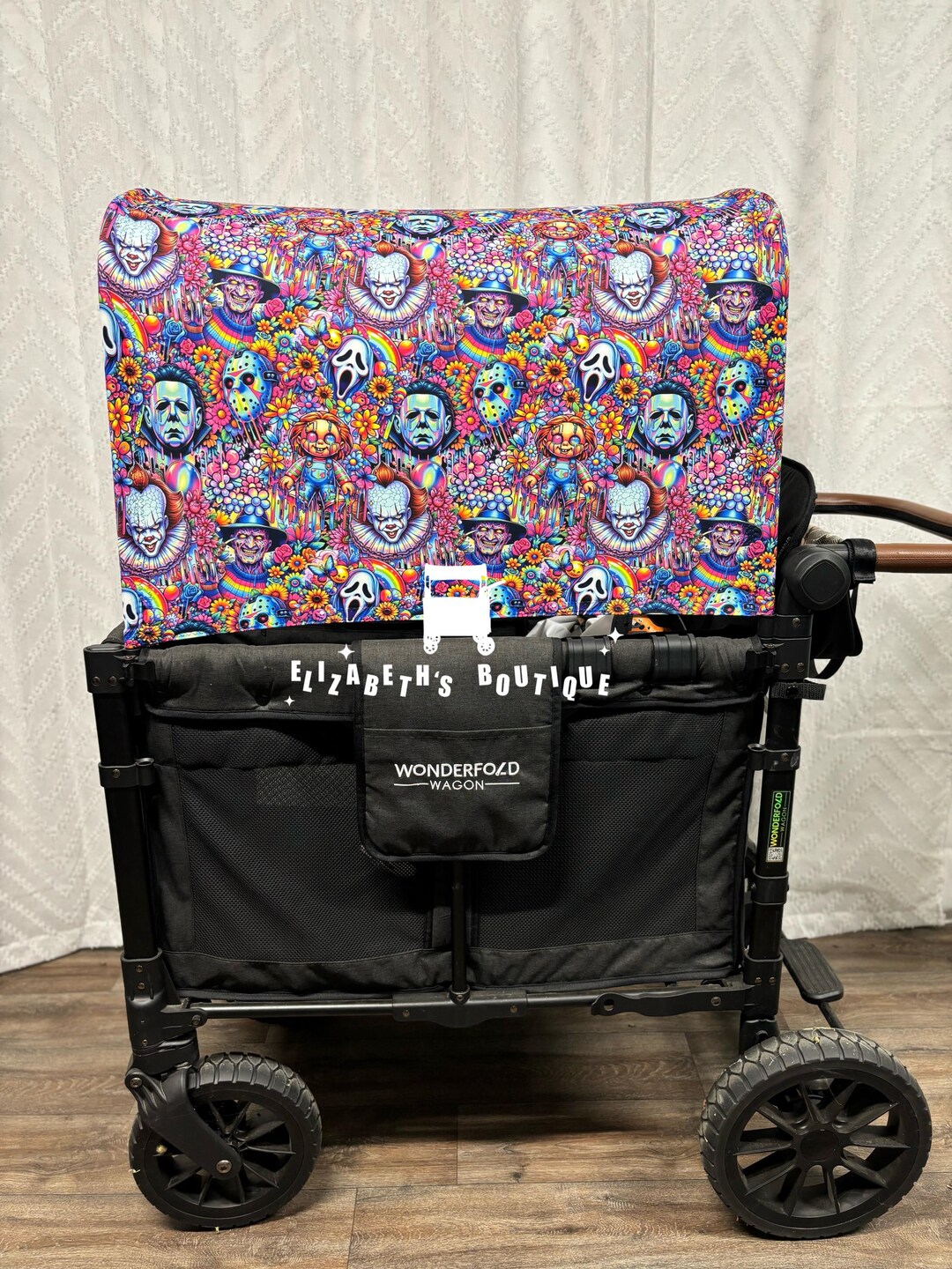 Made to Order- Horror Friends Halloween Wagon Canopy, Seat Covers for ...