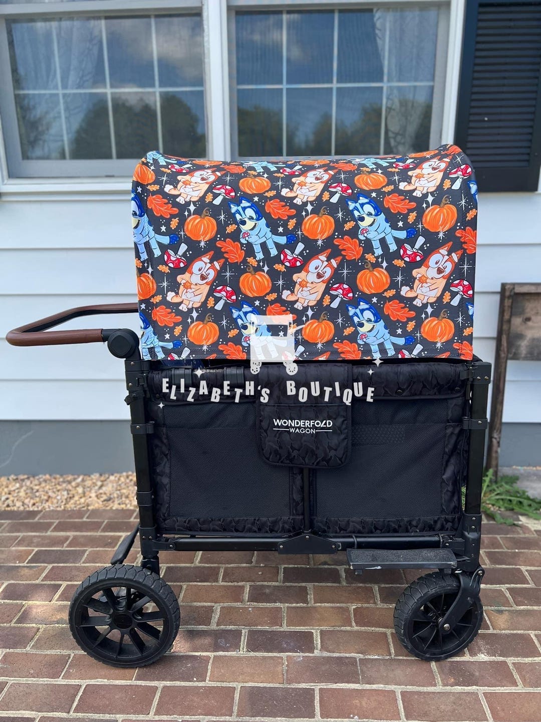 Made to Order- Pumpkin Heeler Wagon Canopy, Seat Covers for Your ...