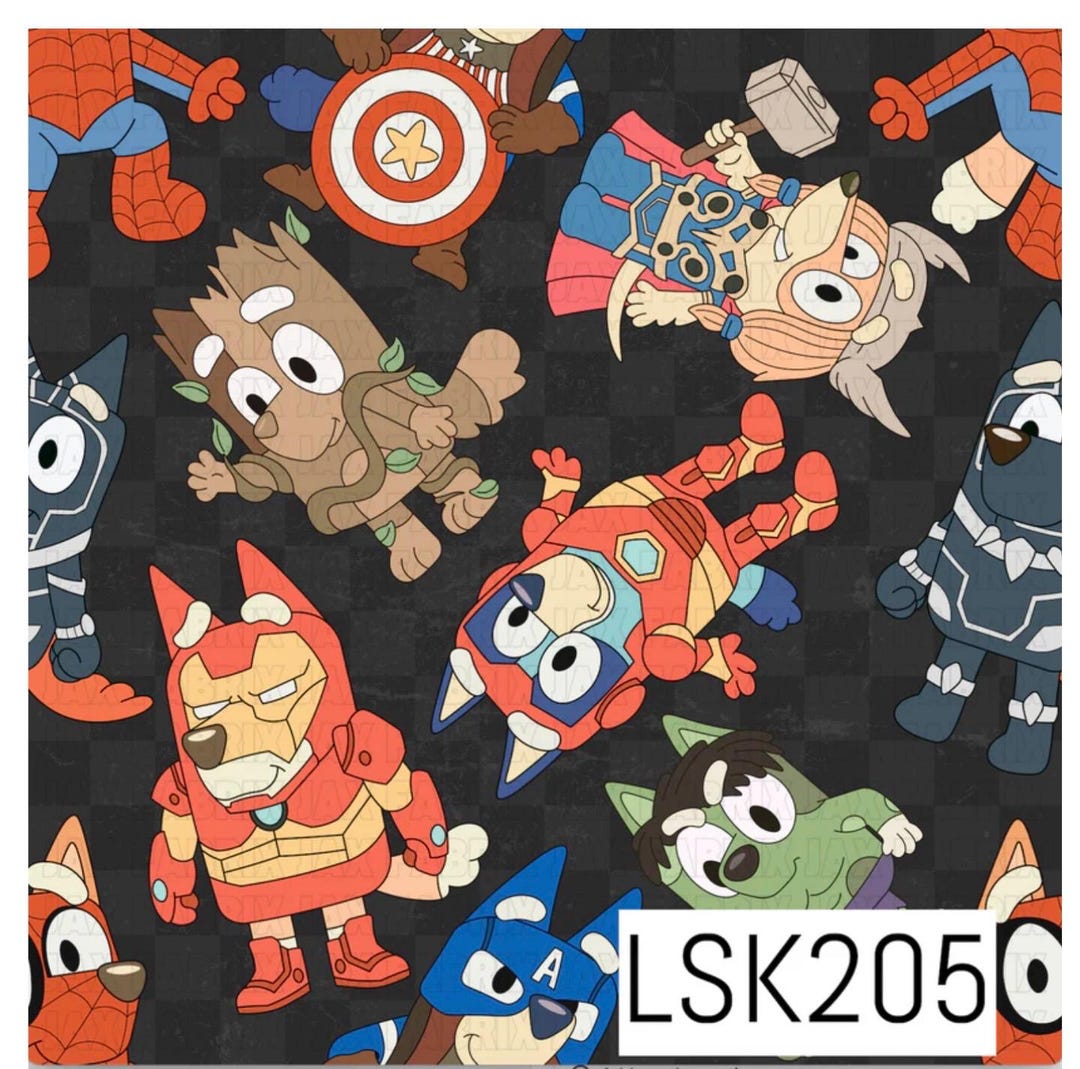 Made to Order- Blue Heeler Super Hero Canopy, Seat Covers, for Your ...