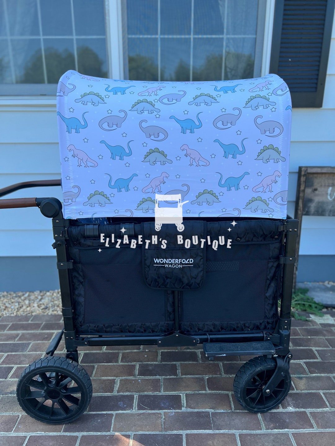 Made to Order Dinosaurs Wagon Canopy, Wonderfold Wagon, Rainbow Baby ...