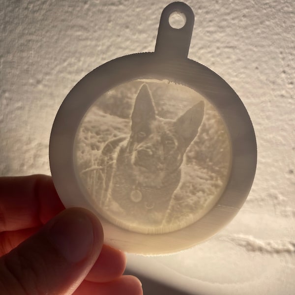 3d Printed Lithophane Ornament - Etsy