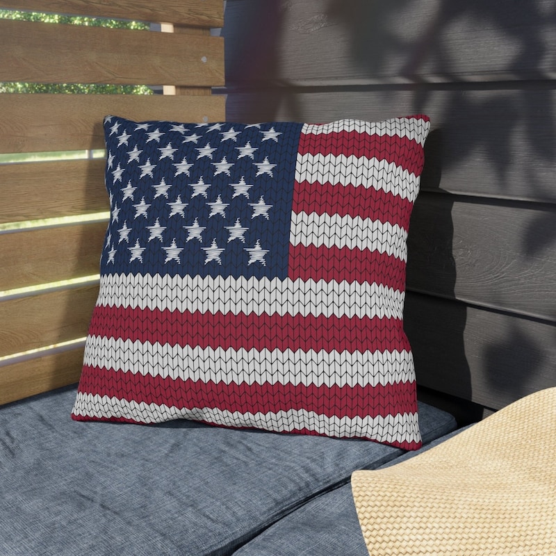 American Flag Throw Pillow - Etsy