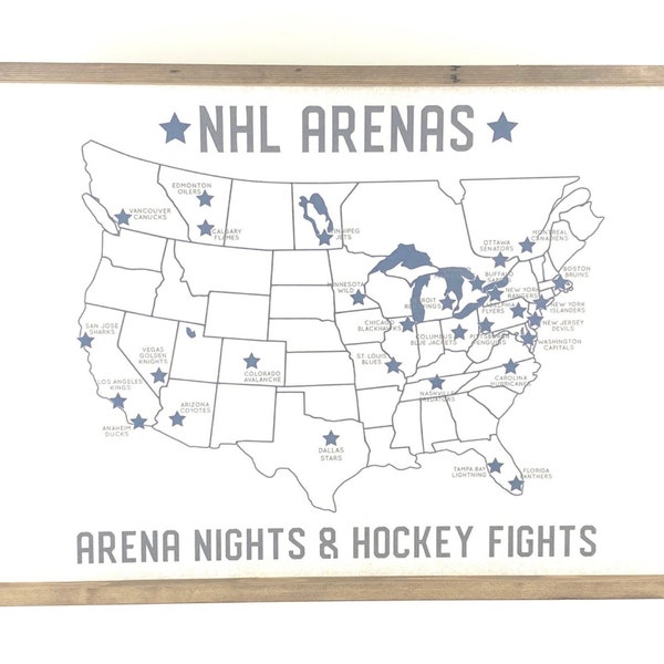 Nhl Arena Map - Etsy