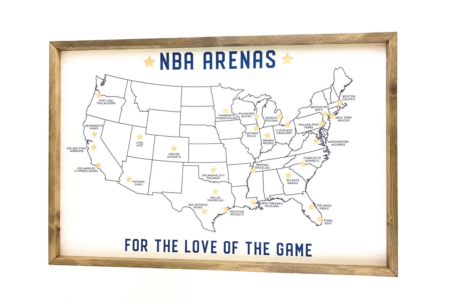 NBA Arena Map Pinboard - Etsy
