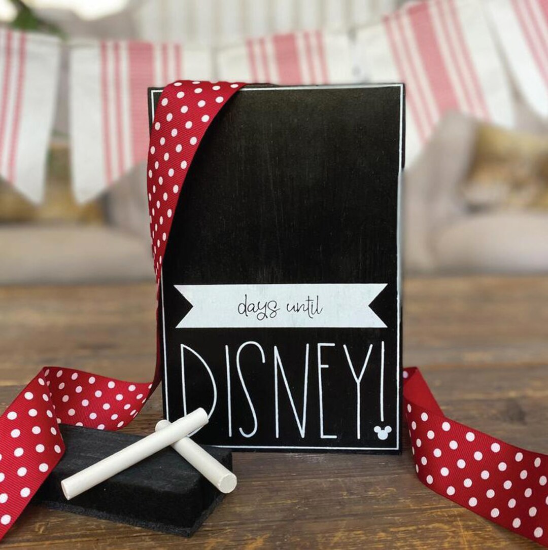 Days Until Disney Large Countdown Shelf Block - Etsy