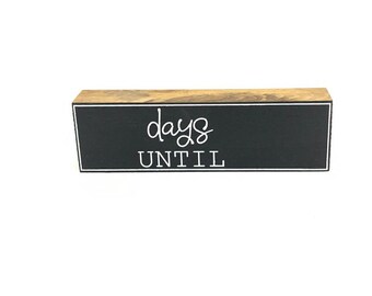 Days Until We Set Sail Wood Countdown - Etsy