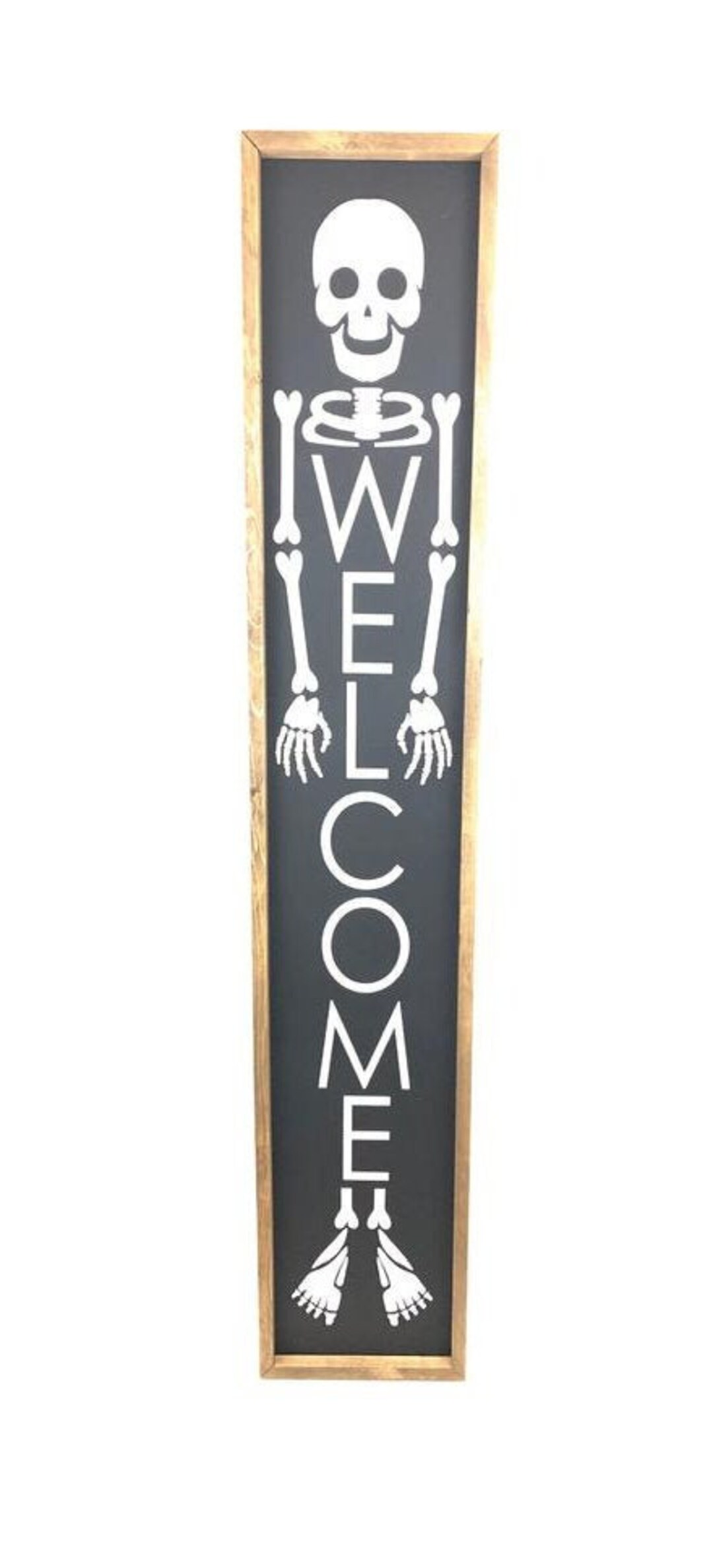 Skeleton Welcome Porch Board - Etsy