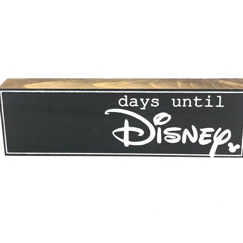 Days Until Disney Script Countdown - Etsy