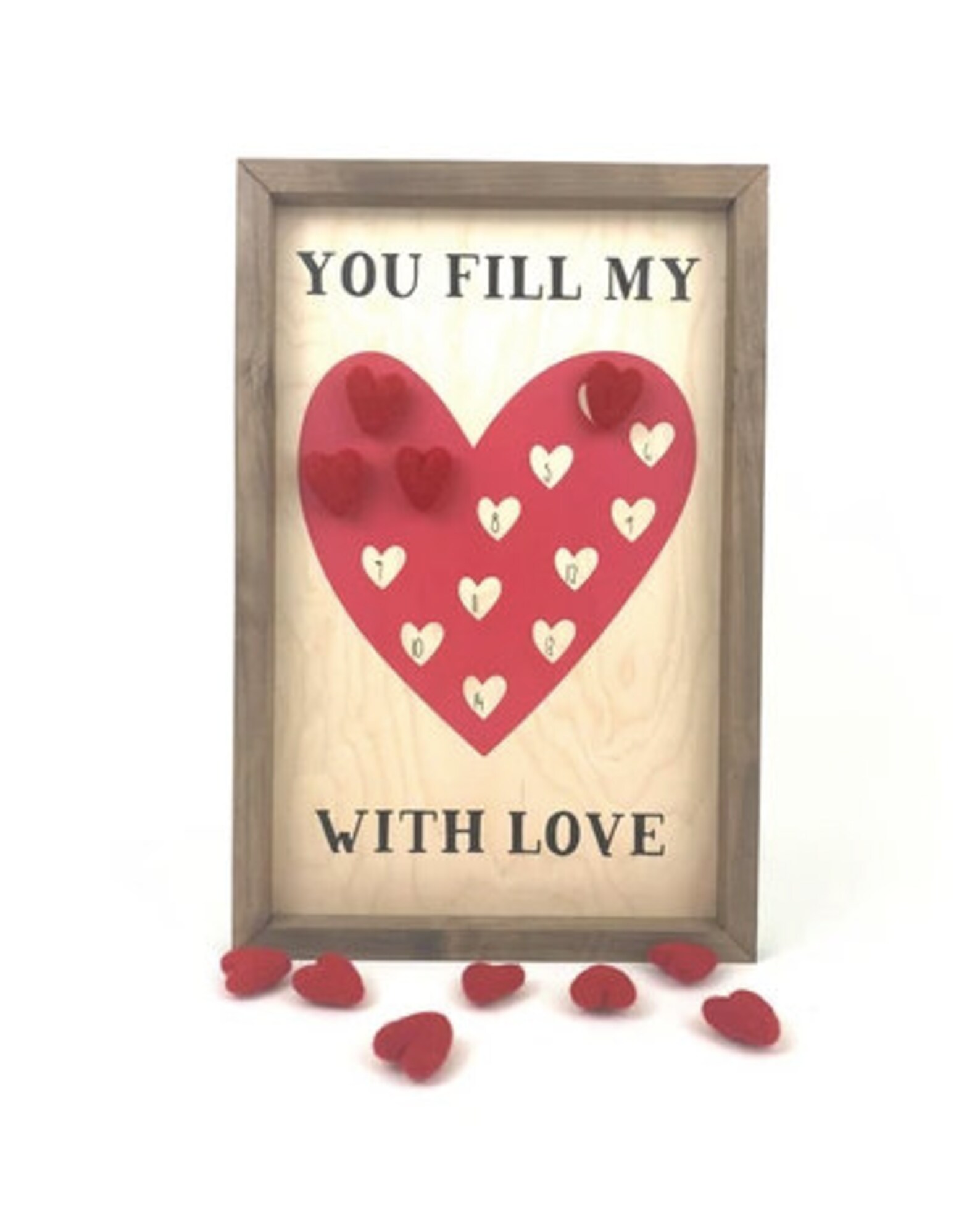 You Fill My Heart With Love Valentine's Day Countdown - Etsy