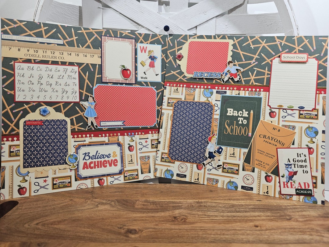 Back to School Scrapbook Pages for Your Student, School Photos for Kid ...