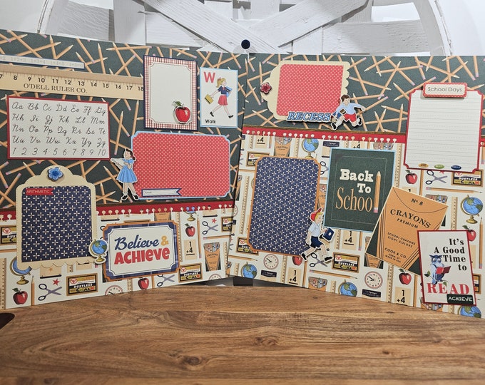 Back to School Scrapbook Pages for Your Student, School Photos for Kid ...