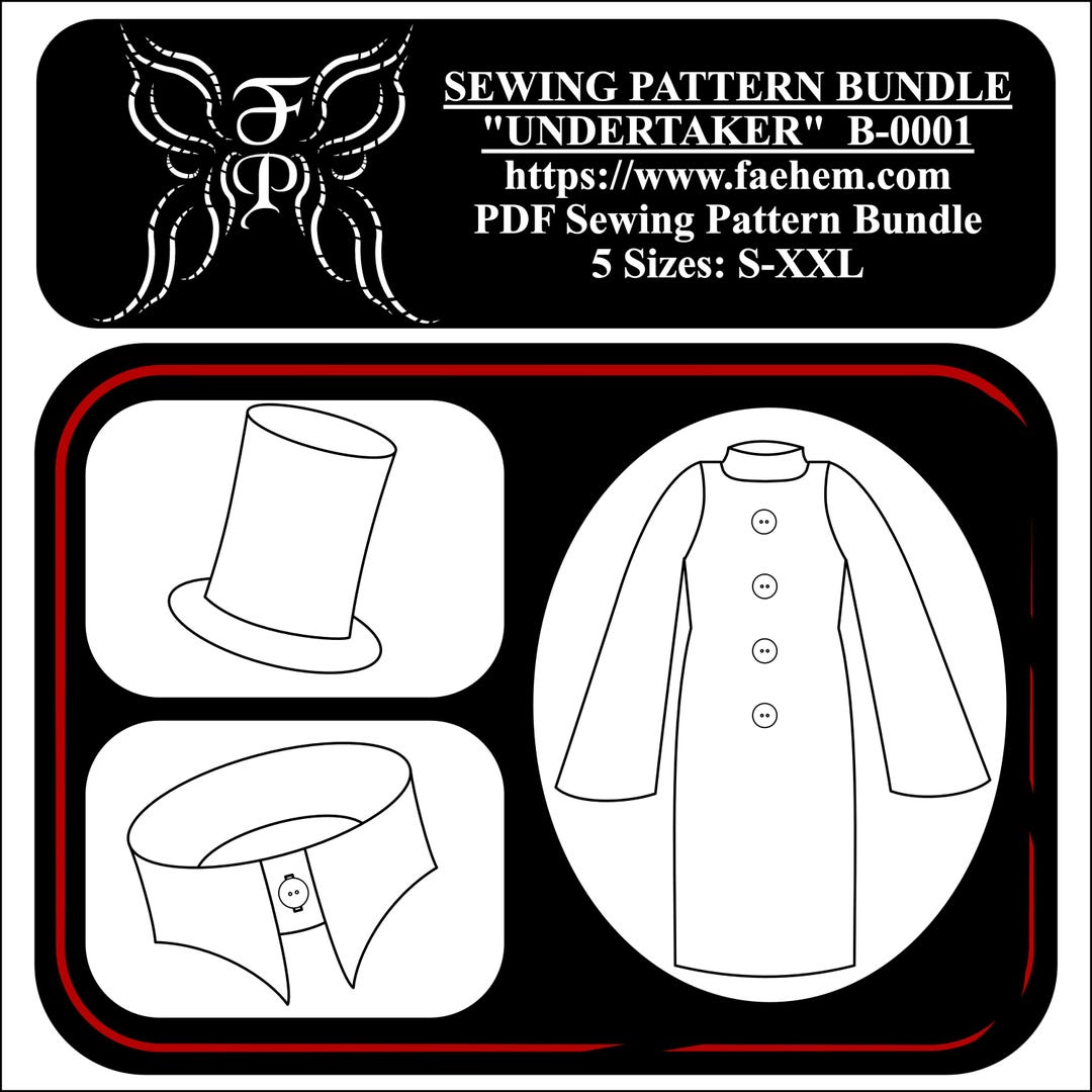 Undertaker - Digital Sewing Pattern Bundle - Etsy