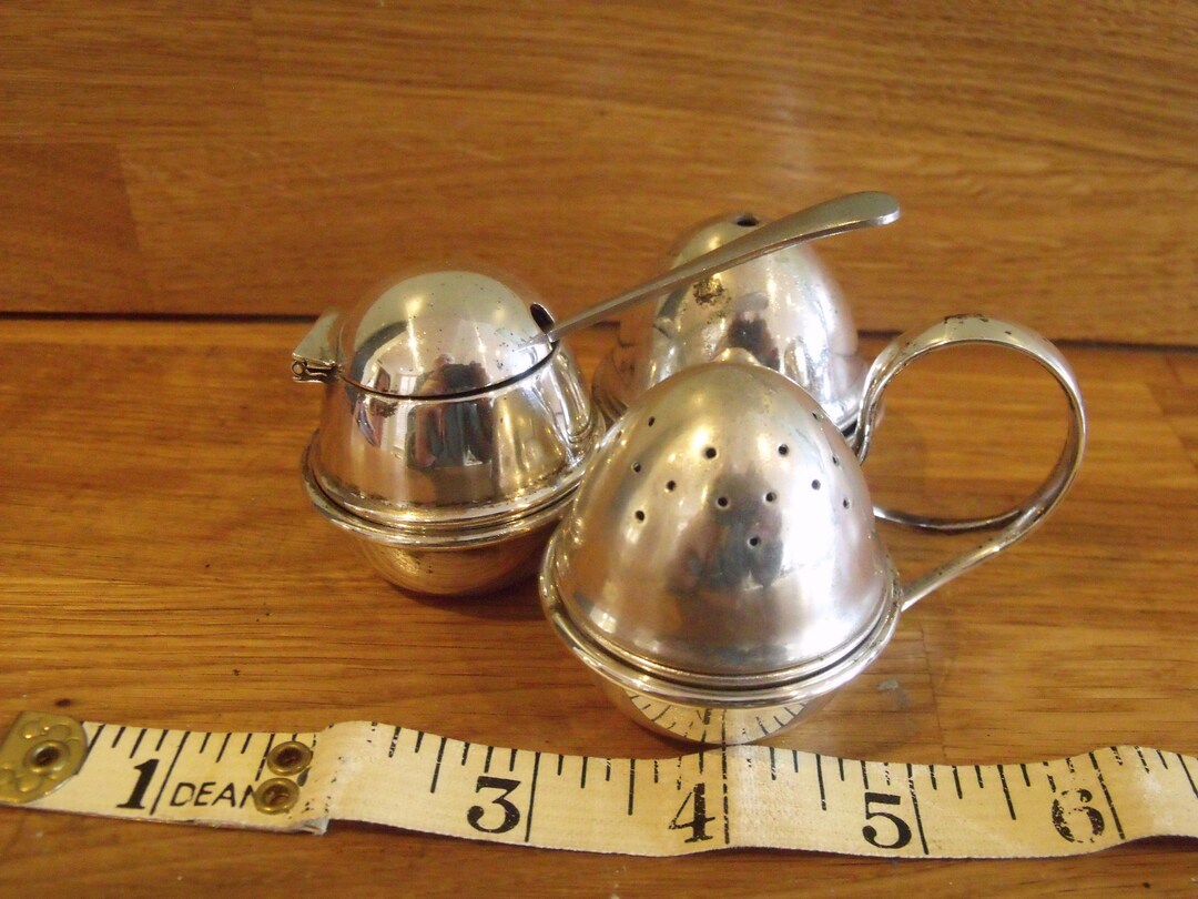 Angora Silver Plate EPNS Cruet Set Made in England - Etsy