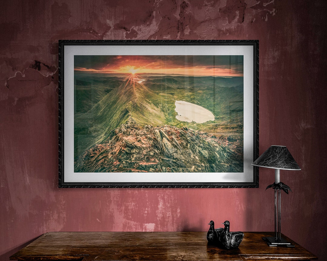 Red Tarn From Helvellyn Lake District Unframed - Etsy UK