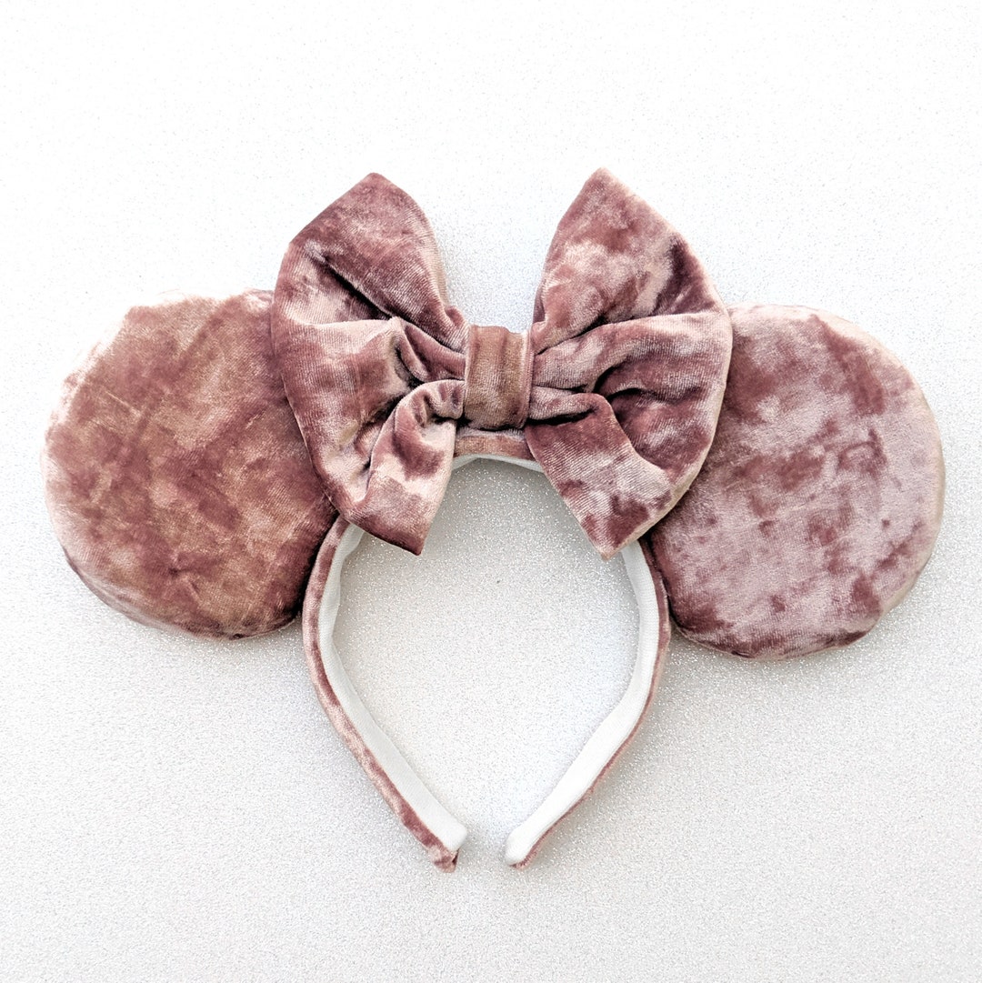 Dusty Rose Velvet Ears - Etsy