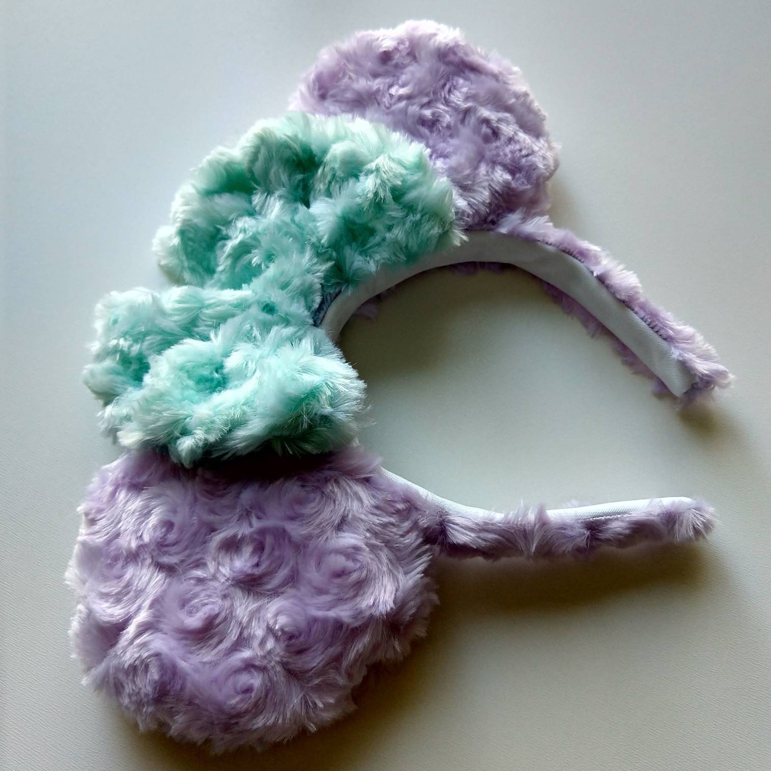 Lavender and Mint Fuzzy Ears - Etsy