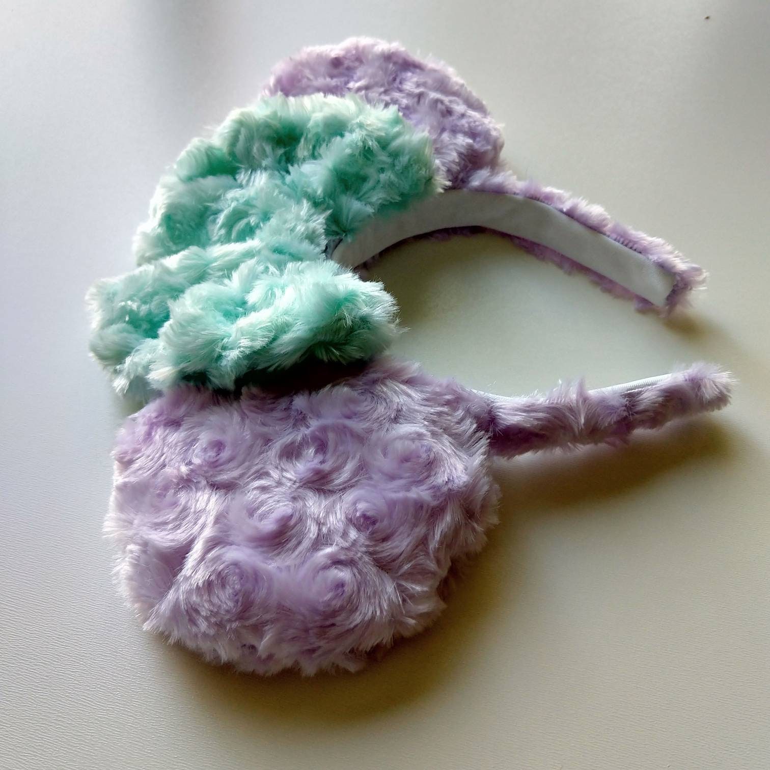 Lavender and Mint Fuzzy Ears - Etsy