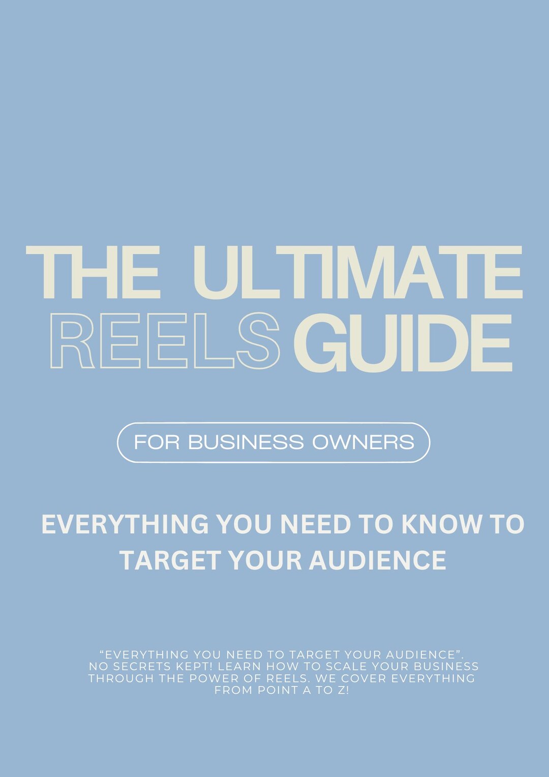 Reels Guide for Instagram Tiktok Viral Video Strategy & Content Planner ...