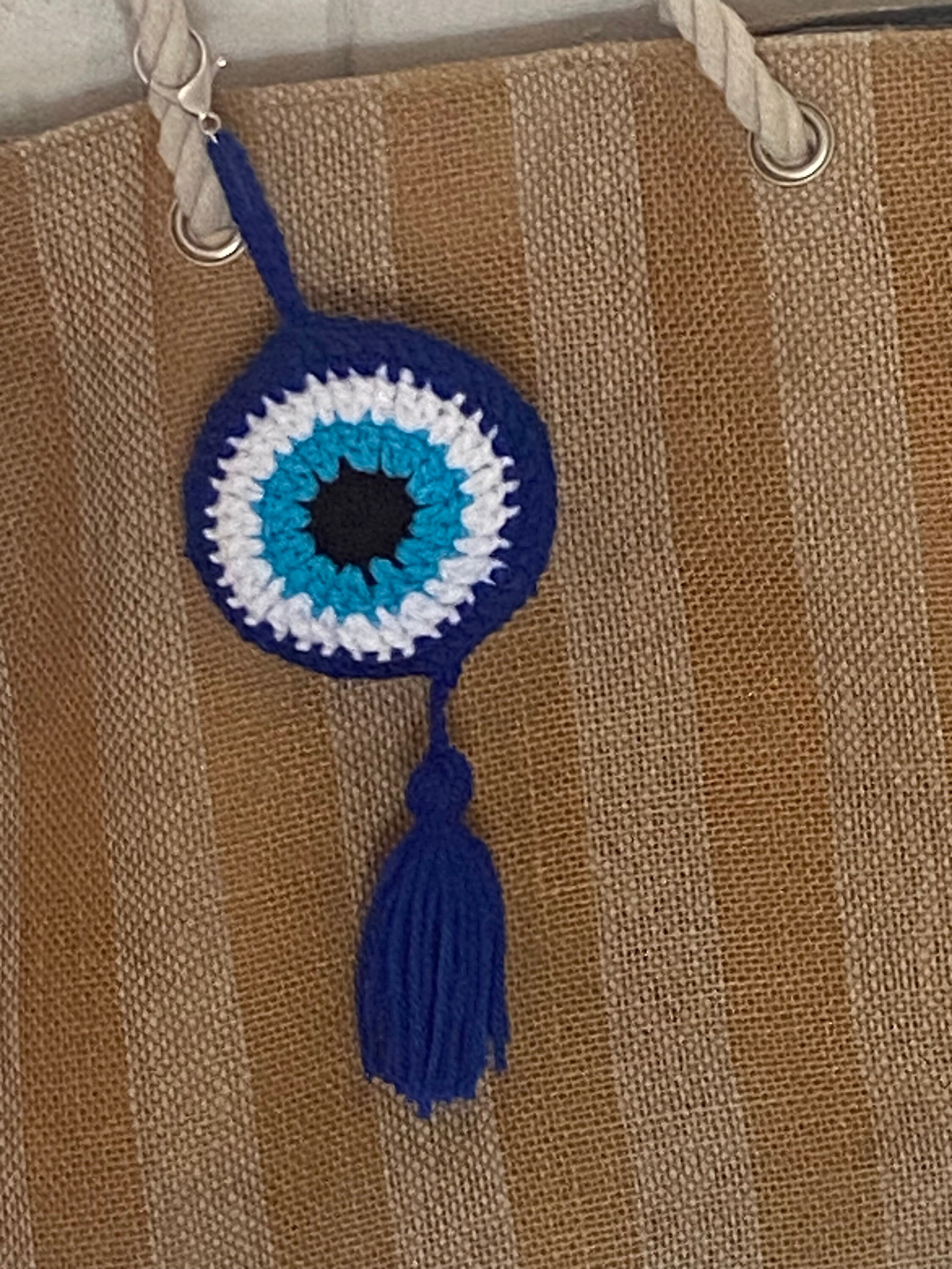 Crochet Evil Eye Hanger Evil Eye Accessory Handbag - Etsy