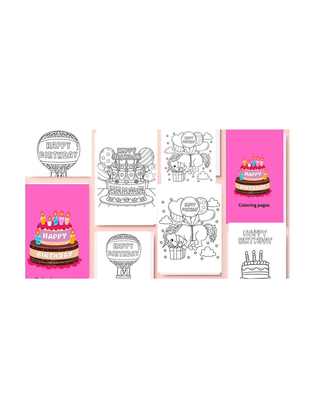 Fun Birthday Coloring Pages for Kids | Printable Activity Sheets ...