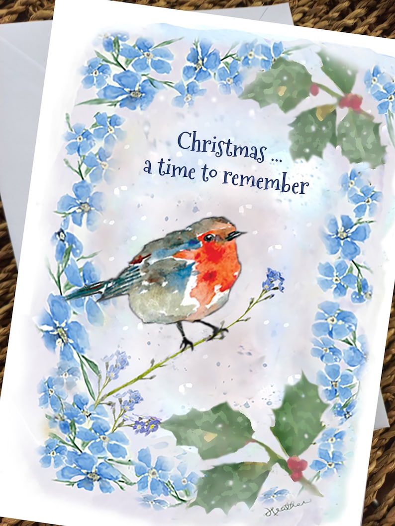 Alzheimer's Christmas Cards - Pack of 5 Cards. Charity Dementia Cards ...